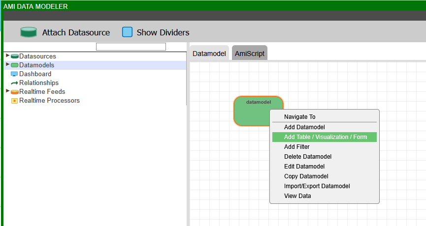 Tables - AMI Documentation