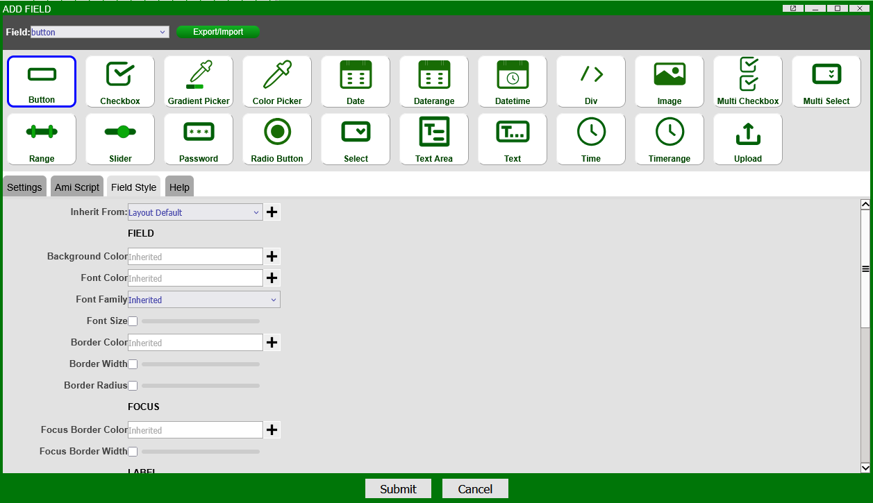Managing Styles - AMI Documentation