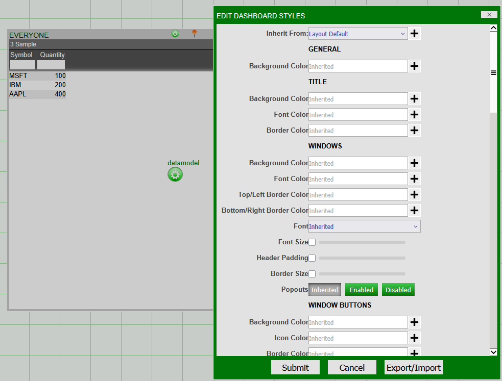 Managing Styles - AMI Documentation